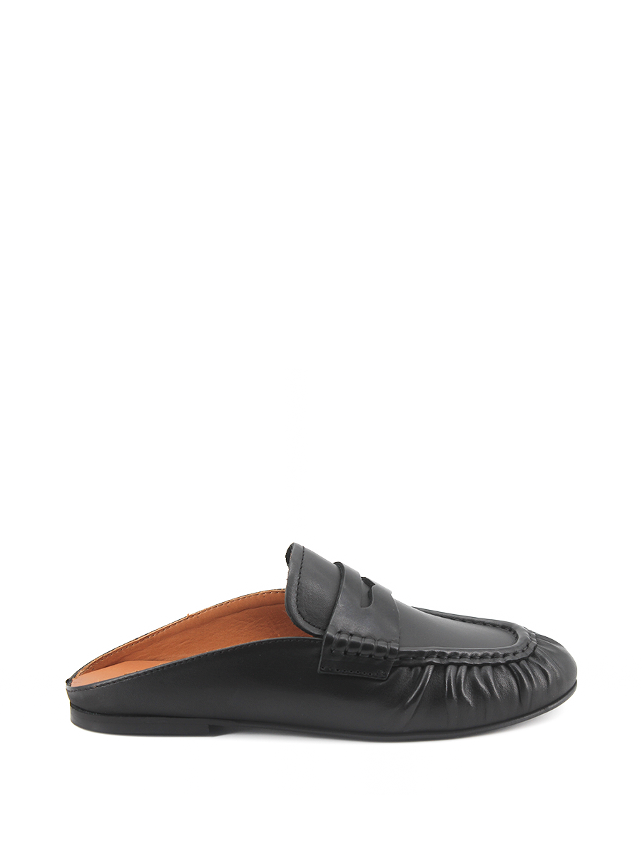 Mule Miki mujer en piel color negro – Castellano®